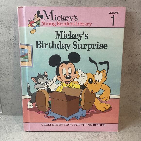 Disney | Other | Mickeys Birthday Surprise Hardcover Mickeys Young ...